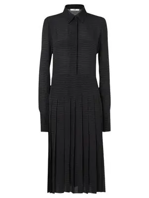Fendi Jacquard Silk Dress - Black