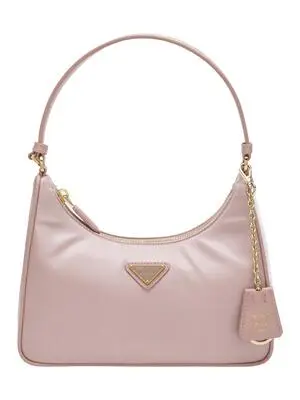 Prada Re-edition 2005 Bag In Re-nylon And Saffiano Leather - Pink