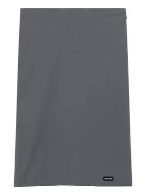 Miu Miu Miu Miu Grey Stretch Poplin Pencil Skirt Gray