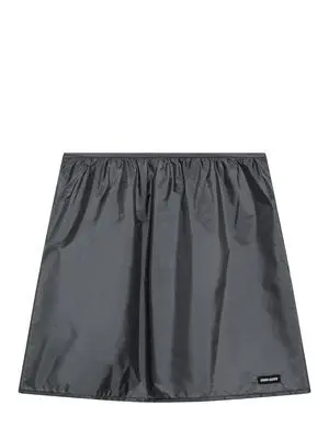 Miu Miu Technical Fabric Skirt - Gray