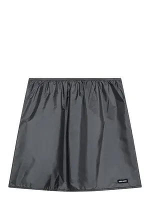Miu Miu Miu Miu Technical Fabric Skirt Gray