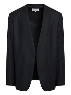 MAISON MARGIELA Maison Margiela Single Breasted Virgin Wool Jacket Blue