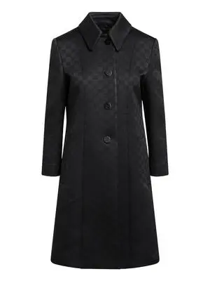 Gucci Gg Jacquard Viscose Coat - Black