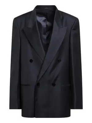 Gucci Double-breasted Japan Wool Jacket - Blue