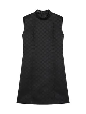 Gucci Gg Jacquard Viscose Dress - Black