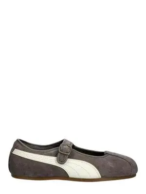 PUMA Puma Mary Jane Ballet Sneakers With Buckle Fastening Grey