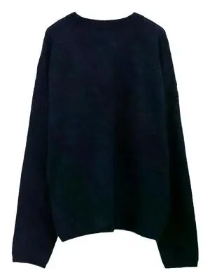 THE FRANKIE SHOP Brushed-knit Crew-neck Sweater - Blue