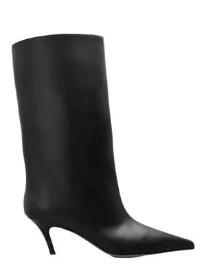 Amina Muaddi Fiona Pointed-toe Boots - Black
