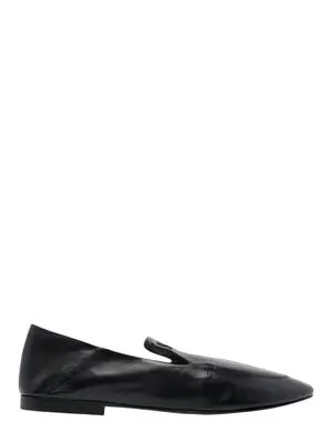 Saint Laurent Alain Leather Loafers - Black