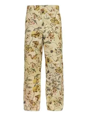 KENZO Kenzo Floral Print Straight Leg Trousers