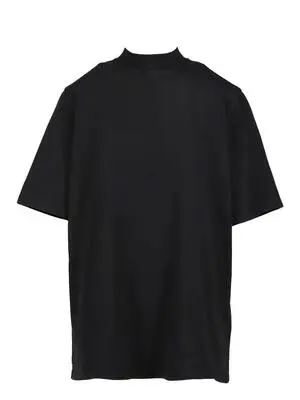 Attico Logo Embroidered Mock Neck T-shirt - Black