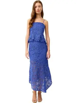 MARIE OLIVER Marie Oliver Casey Lace Skirt Cobalt