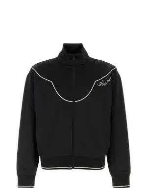 Amiri Tech Fabric Sweatshirt With Embroidered Detailing - Black