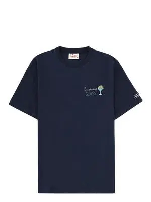 MC2 SAINT BARTH Classic Cotton T-shirt For - Blue