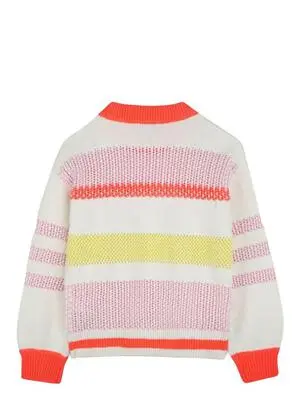 Sonia Rykiel Paris Striped Cotton Pullover Sweater - Multicolour