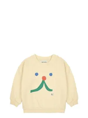 BOBO CHOSES Mini Funny Face Sweatshirt For Babies - Yellow