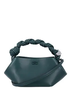 GANNI GANNI Braided Handle Top Handle Bag Verde