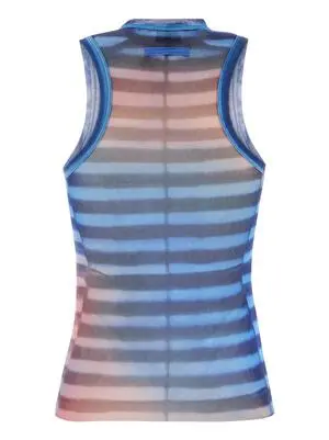 JEAN PAUL GAULTIER JEAN PAUL GAULTIER Printed Tulle Tank Top
