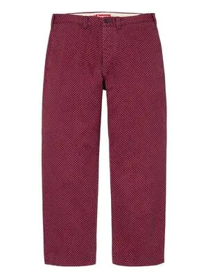Supreme Chino Pant Checkerboard - Red