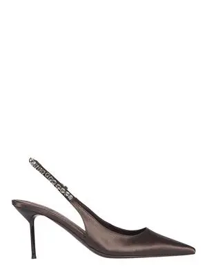 Paris Texas Embellished Slingback Pumps - Brown