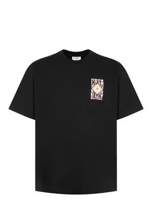 CASABLANCA Casablanca Hermons Mirage Printed Classic T-Shirt