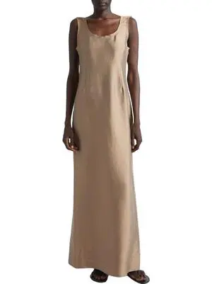 KALLMEYER Kallmeyer Isadora Frayed Summer Virgin Wool Blend Gown