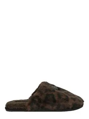 Kurt Geiger Kurt Geiger London Kensington Faux Fur Slipper Medium Brown