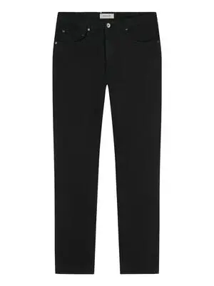 Bugatchi Five Pocket Stretch Cotton Pants - Black