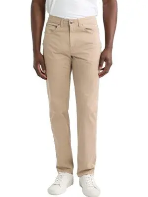 Bugatchi Bugatchi Five Pocket Stretch Cotton Pants Cobblestone