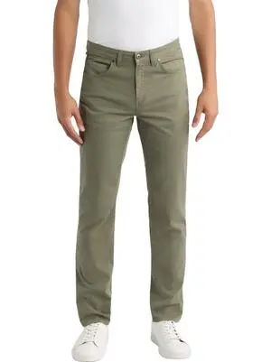 Bugatchi Bugatchi Five Pocket Stretch Cotton Pants Olive