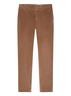 Bugatchi Straight Leg Corduroy Pants - Camel