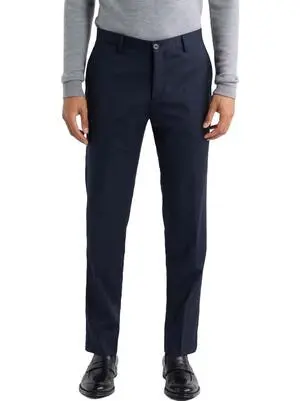 Bugatchi Virgin Wool Blend Chino Pants - Navy