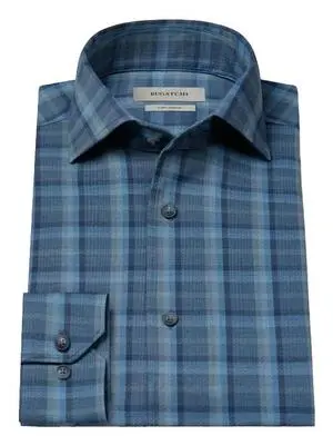 Bugatchi Devon Ooohcotton® Plaid Button-up Shirt Slate