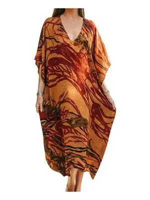 SUN CHILD Long Caftan - Yellow