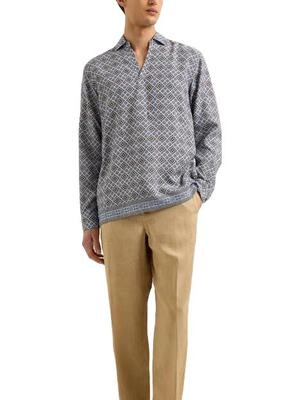 Orlebar Brown Ridley Relaxed-fit Shirt - Wave Blue