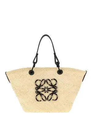 Loewe Raffia Bucket Bag - Brown