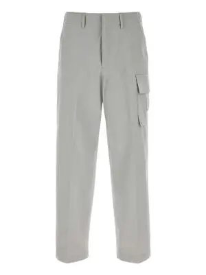 Fendi Stretch Cotton Cargo Pants - Gray