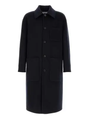 Loewe Wool Blend Coat - Blue