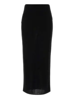 Valentino Garavani Viscose Maxi Skirt - Black