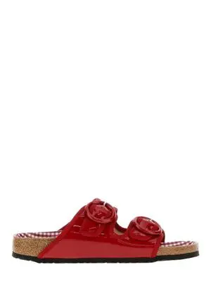 BIRKENSTOCK X REPETTO Leather Arizona Slippers - Red