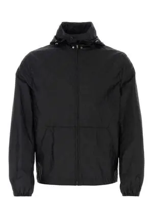 Valentino Garavani Toile Iconographe Windbreaker - Black