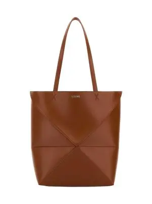 Loewe LOEWE Calfskin Leather Shopping Bag Brown