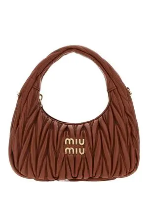Miu Miu Copper Nappa Leather Wander Handbag - Orange