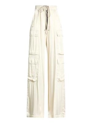 Rick Owens Acetate Viscose Cargo Pants - Ivory