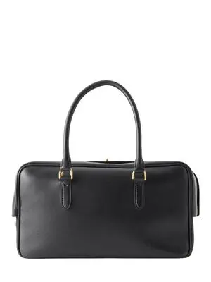 Balenciaga Le 7 Leather Shoulder Bag - Black