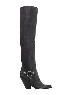 SONORA Lead Leather Boots - Grey