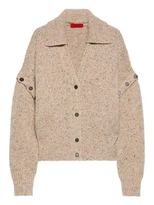 Max & Co. Button-detailed Wool Cardigan - Beige
