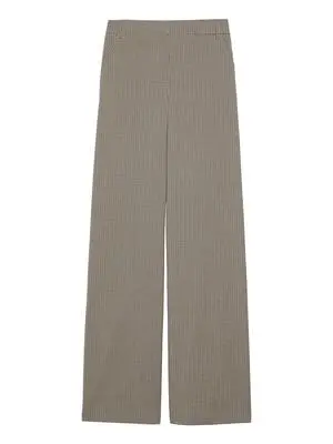 Max & Co. Houndstooth Check Wide-leg Trousers - Beige
