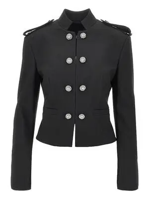 Pinko Embellished Epaulette Jacket - Black