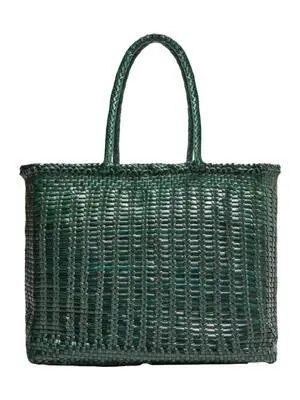 Dragon Diffusion Handwoven Leather Tote - Green
